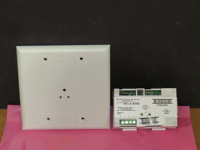 EDWARDS EST SIGA-RM1 Riser Monitor Module Fire Alarm $39.95 - PicClick