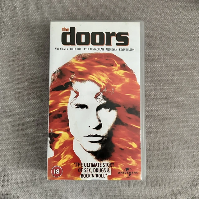 RARE THE DOORS VHS Tape 2001 Val Kilmer Meg Ryan Michael Madsen Billy ...