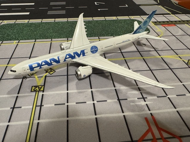 JC WINGS 1:400 PAN AM Boeing B777-9 N747PA Airlines Fantasy Diecast ...