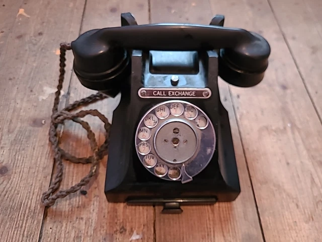 BAKELITE GPO ROTARY Dial Telephone 1950s Call Exchange £47.50 - PicClick UK