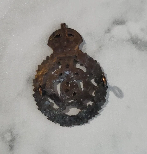 WW2 RCDC ROYAL Canadian Dental Corps Cap Hat Badge Kings Crown Canada ...