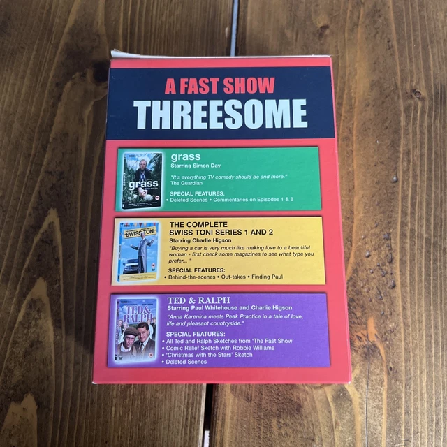 A FAST SHOW Threesome - Ted And Ralph/Grass/Swiss Tony (DVD, 2006, 6 ...