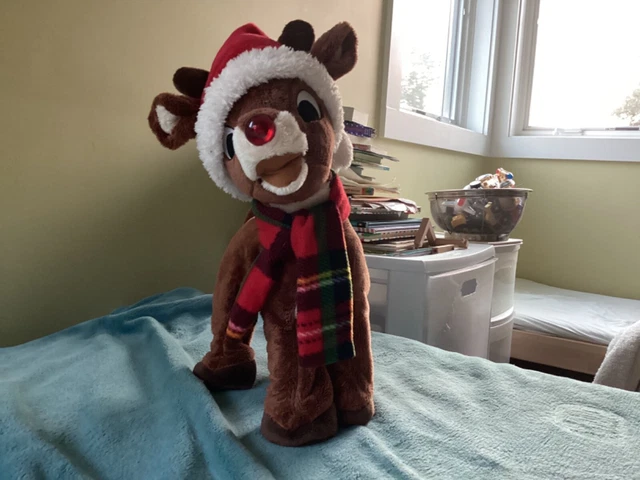 DANDEE ANIMATED RUDOLPH The Red Nosed Reindeer Light-Up Walking Booty ...