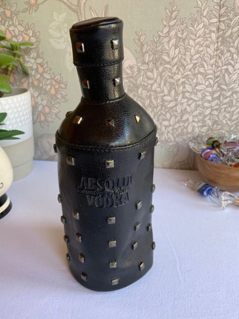 ABSOLUTE VODKA LEATHER Look Black Studded 'Rock Edition' Case/Cover No ...