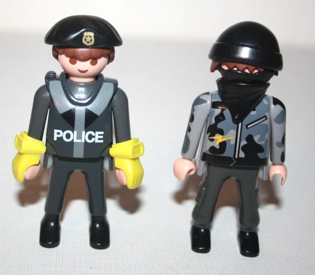PLAYMOBIL 4168 PERSONNAGES Voleur Policier Musee Egyptien Police EUR 5 ...