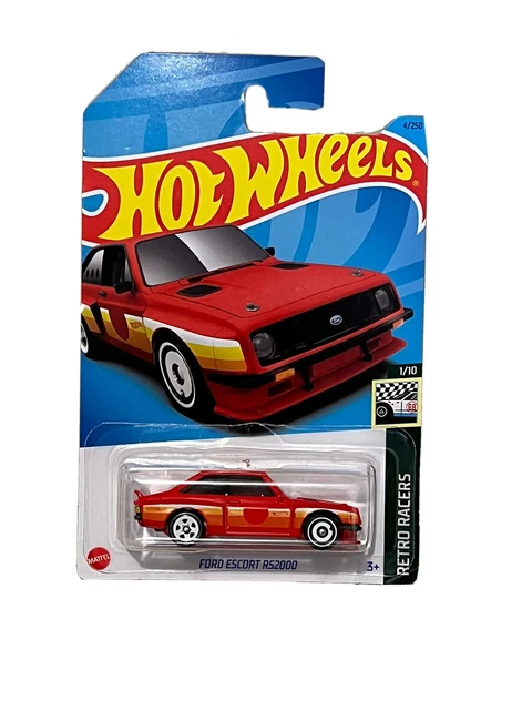 HOT WHEELS FORD Escort Rs2000 Retro Racers 1/10 4/250 Red $4.50 ...
