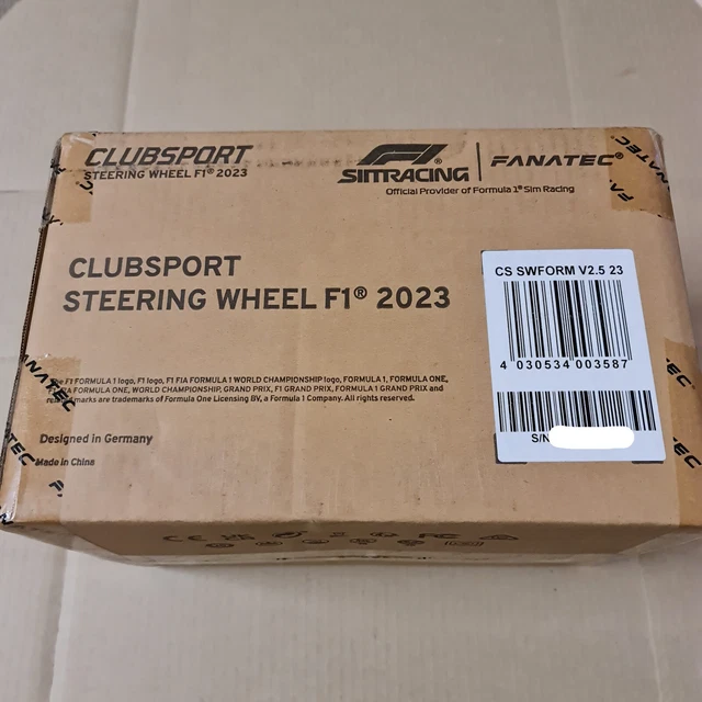 FANATEC CLUBSPORT STEERING Wheel F1 2023 Limited Edition PS4 PS5 PC New ...