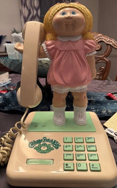 VINTAGE CABBAGE PATCH KIDS COLECO LANDLINE PHONE / PULSE DIALING 1984 £ ...