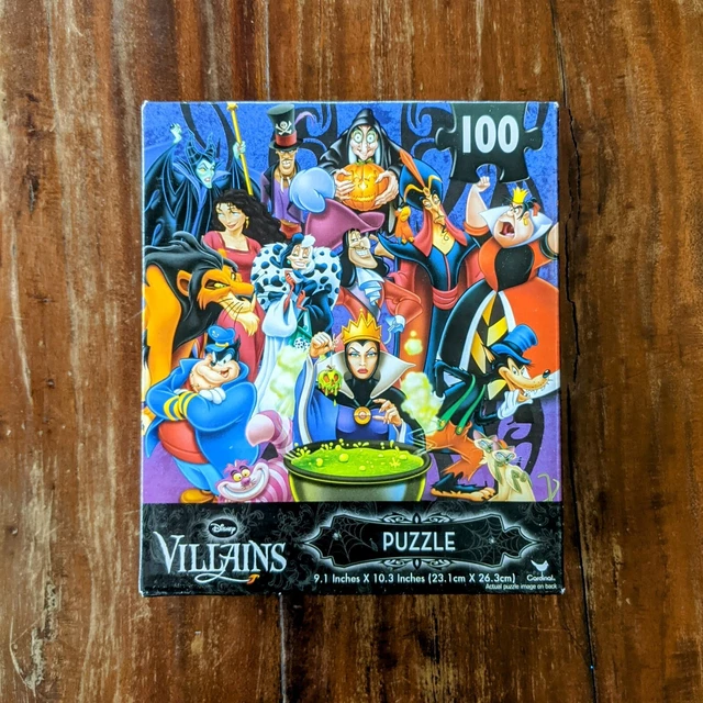PUZZLE PUZZLE DISNEY Villains Cruella de Vil Ursula Maléfique 550 ...