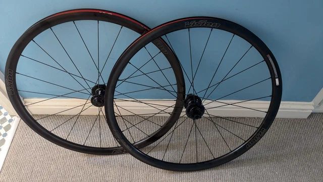 VISION TEAM 30 TC Thru Axle Disc Wheelset £115.12 - PicClick UK