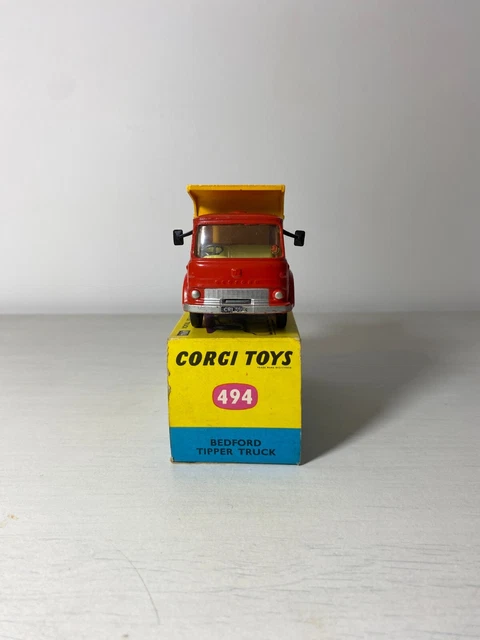 CORGI 494 - BEDFORD TIPPER TRUCK (Red/Yellow) - VNM in excellent ...