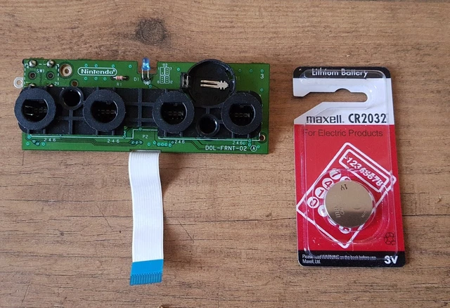 NINTENDO GAMECUBE - Controller Port Front Panel with Blue LED & New ...