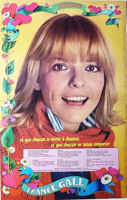 FRANCE GALL = Poster Coupure De Presse 2 Pages 1977 / Clipping EUR 6,50 ...