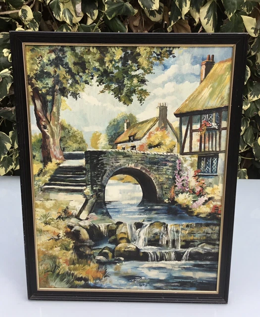 VINTAGE OIL PAINTING, CHESTERFIELD ARTIST JAMES ARUNDEL MASSEY, 62x47cm ...