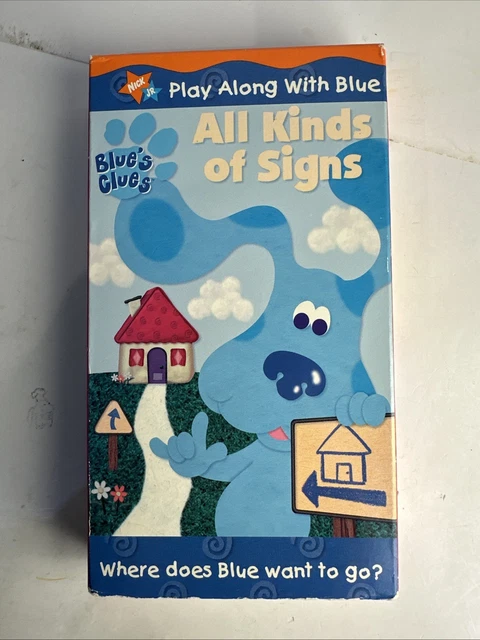 BLUES CLUES ALL Kinds of Signs VHS 2001 Nick Jr. Sign Language ASL ...