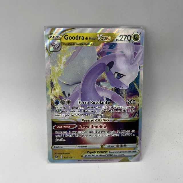 PAPIER POKEMON GOODRA De Hisui V Astro (It) 136-196 Origine Lost EUR 4 ... PAPIER POKEMON GOODRA De Hisui V Astro (It) 136-196 Origine Lost EUR 4 ...