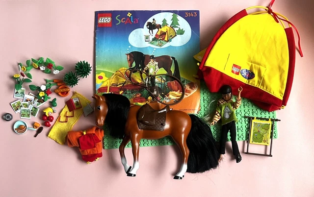 🏕️ LEGO 🏕️ 1997 Vintage Scala Camping Set Horse Figure & Accessories ...