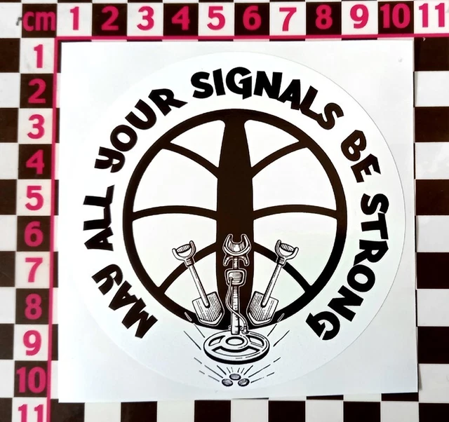 FORT SIGNAUX MÉTAL Détecteur Détection Sticker - pour Voiture Fiole Sac Find EUR 3,50 - PicClick FR