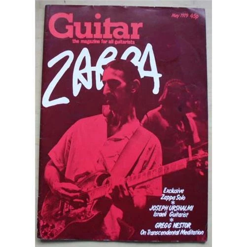 FRANK ZAPPA GUITAR Magazine May 1979 Frank Zappa Cover With Feature ...