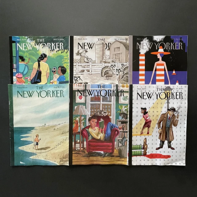 SIX 2024 NEW Yorker Magazine Issues • No Subscription Labels £13.38 ...