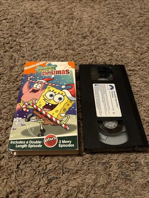 SPONGEBOB SQUAREPANTS CHRISTMAS VHS (c) 2003 3 Merry Episodes + 1 ...