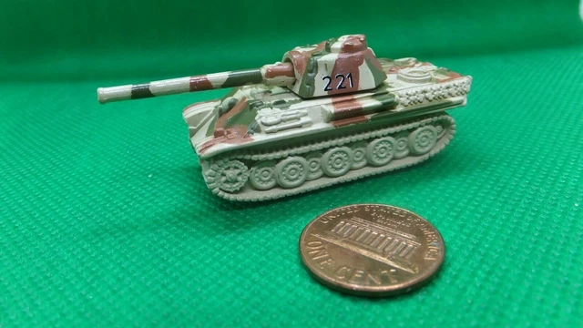 MILITARY MICRO MACHINE Ww2 German Panther Brown Green Tan Camo Tank $10 ...