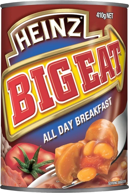HEINZ BIG EAT All Day Breakfast Canned Meal 410g FAST FREE SHIPPING AU ...