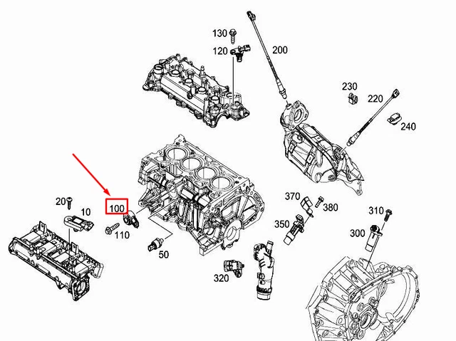 MERCEDES-BENZ CITAN W415 Engine Knock Sensor A2819050100 NEW GENUINE ...