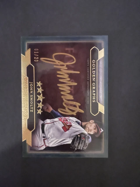 2020 TOPPS FIVE Star Golden Graphs Autographe John Smoltz 1/20 Atlanta ...