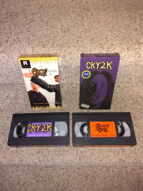 RARE VINTAGE CKY & CKY2 Skatboarding Pranks VHS Bam Margera Brandon ...