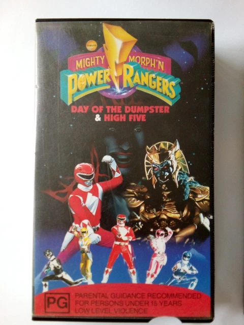 VINTAGE MIGHTY MORPHIN POWER RANGERS Day of Dumpster High Five VHS ...