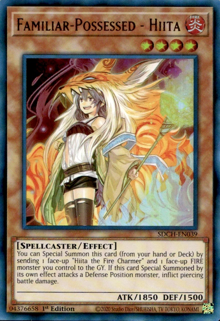 FAMILIAR-POSSESSED - HIITA Alternate Art SDCH-EN039 Ultra Rare 1st Ed YuGiOh EUR 2,32 - PicClick IT