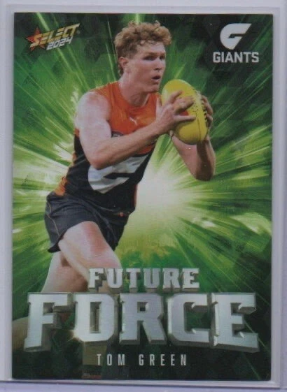 2024 AFL FOOTY Stars Future Force Green- Tom Green #153/195 GWS Giants ...