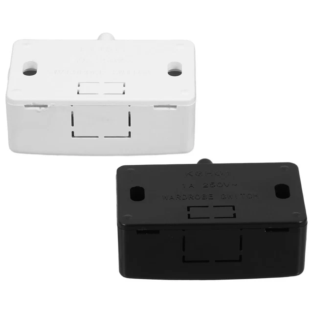 2 PCS MECHANICAL Wardrobe Touch Switch Cabinet Door Light Switch ...