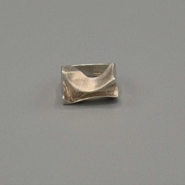 ESTATE STERLING SILVER Lapponia Rectangular Ring £280.69 - PicClick UK