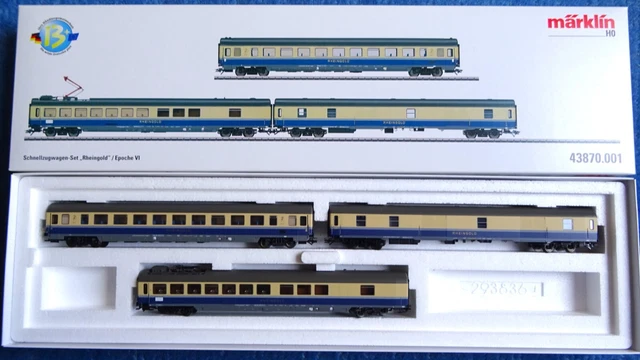 MÄRKLIN H0 SCHNELLZUGWAGEN-SET RHEINGOLD w13 43870.001 neu EUR 168,87 - PicClick DE