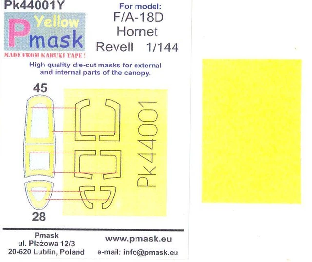 MODEL MAKER 1/144 BOEING F/A-18D HORNET Kabuki Tape Paint Mask Set ...