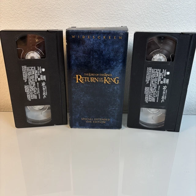 VHS THE LORD Of The Rings Return of the King Special Extended Edition 2 ...