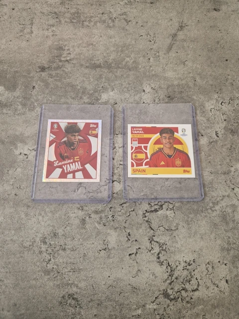 LAMINE YAMAL TOPPS Euro 2024 Stickers £25.00 - PicClick UK
