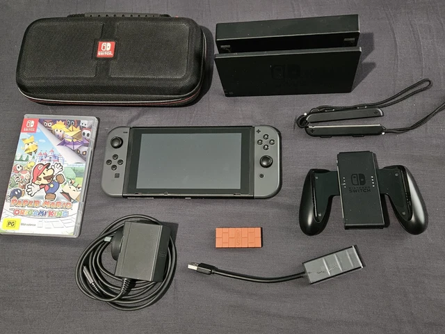 Nintendo Switch 32gb Grey Joy Con Console Unpatched Game