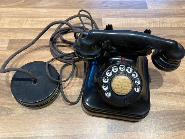 VINTAGE BLACK BAKELITE Rotary Shipton's Inter-Dial Telephone £15.00 ...