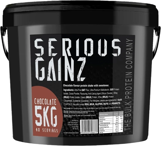 THE BULK PROTEIN Company, SERIOUS GAINZ - Whey Protein Powder - Weight ...