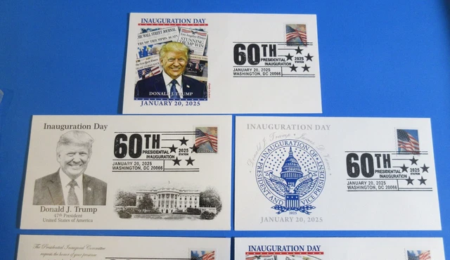 DONALD TRUMP, JD Vance 2025 Presidential Inauguration Set/5, Panda ...