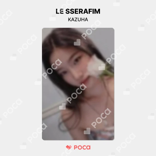 [LE SSERAFIM KAZUHA] FEARLESS WEVERSE Benefit Photocard EUR 28,52 - PicClick FR