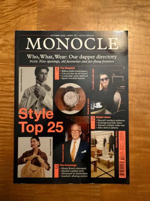 MONOCLE MAGAZINE OCTOBER 2025 £15.75 - PicClick UK
