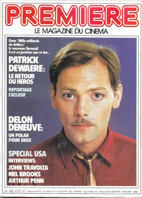 PREMIERE - FILM Magazine - No. 59 - Feb 1982 - Patrick Dewaere - J ...