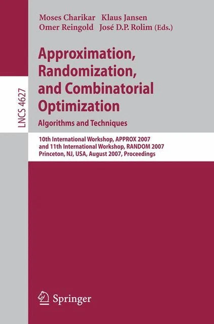 APPROXIMATION, RANDOMIZATION, AND Combinatorial Optimization ...