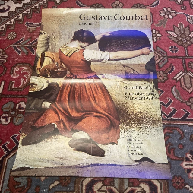 GUSTAVE COURBET AFFICHE Exposition Grand Palais Paris 1978 Rare ! EUR 49,00 - PicClick FR