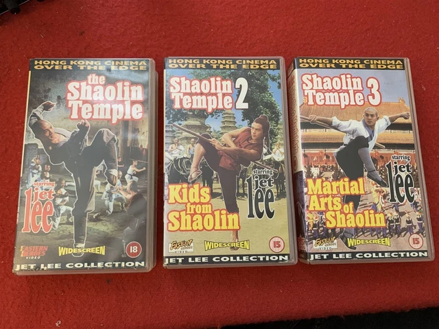 THE SHAOLIN TEMPLE 1 2 & 3 Vintage Vhs Video Tested Nice Copies Jet Lee ...