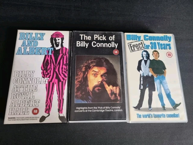 BILLY CONNOLLY VHS cassette tapes X3 Comedy, Stand Up £9.95 - PicClick UK